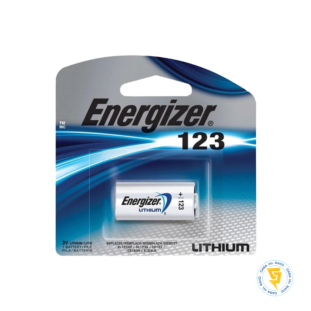 PILA LITIO #123 ENERGIZER | casadelrayo.cl