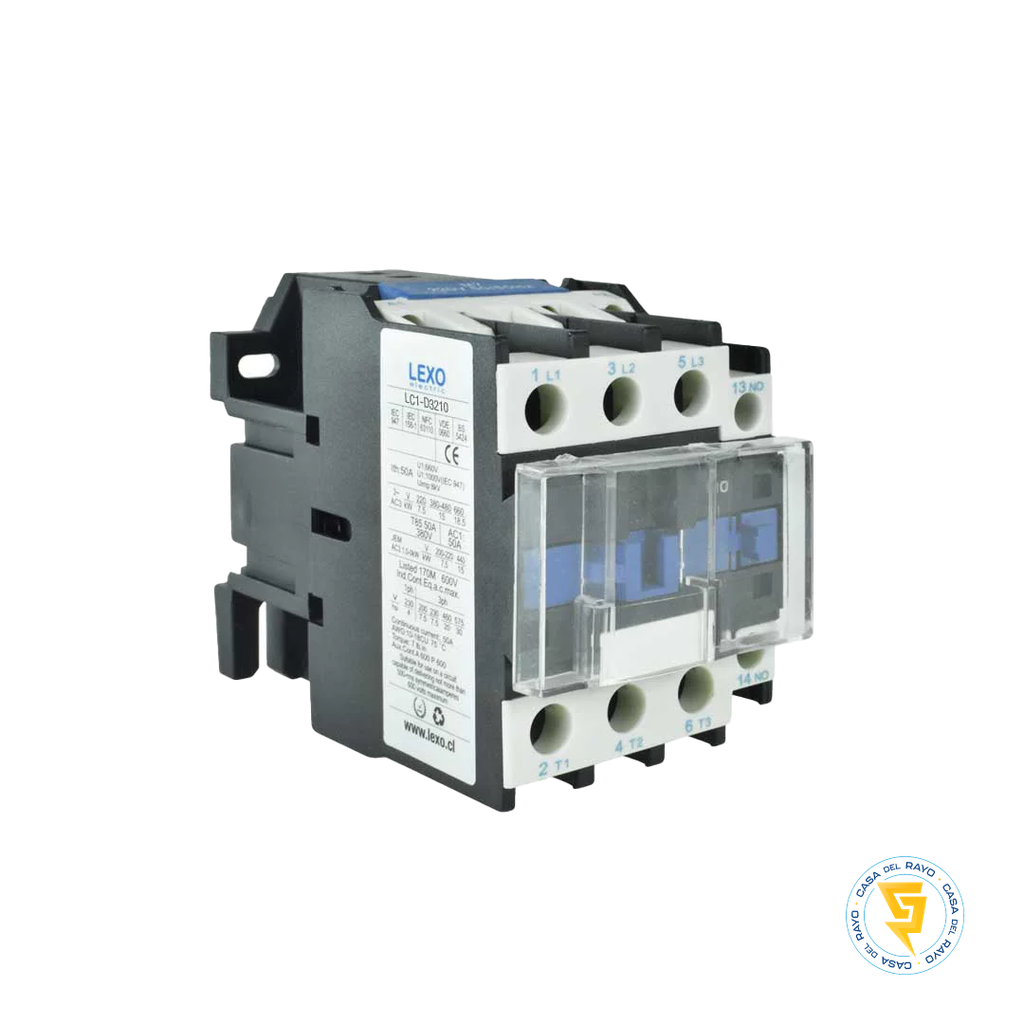 CONTACTOR D3210 32A/220V 1NO LEXO | casadelrayo.cl